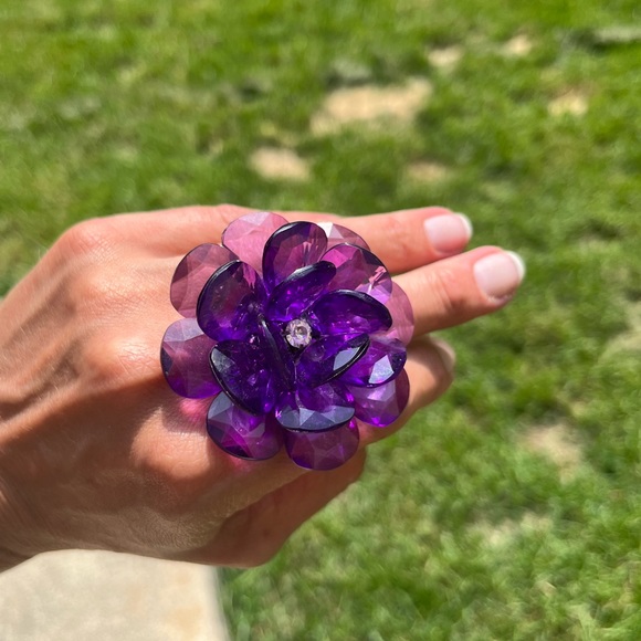 Jewelry | Chunky Flower Ring | Poshmark